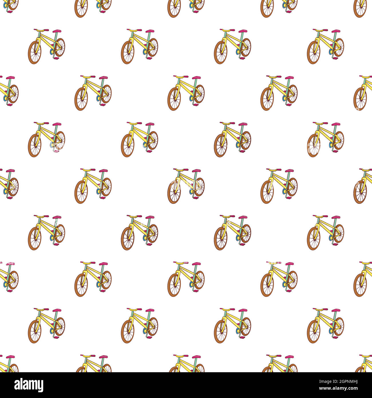 Bike pattern, cartoon style Stock Vector Image & Art - Alamy