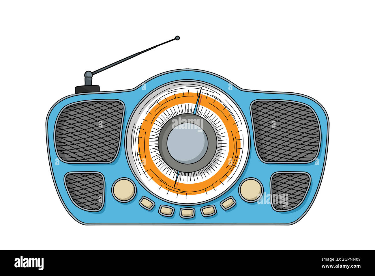 Classic radio dial Stock Vector Images - Alamy