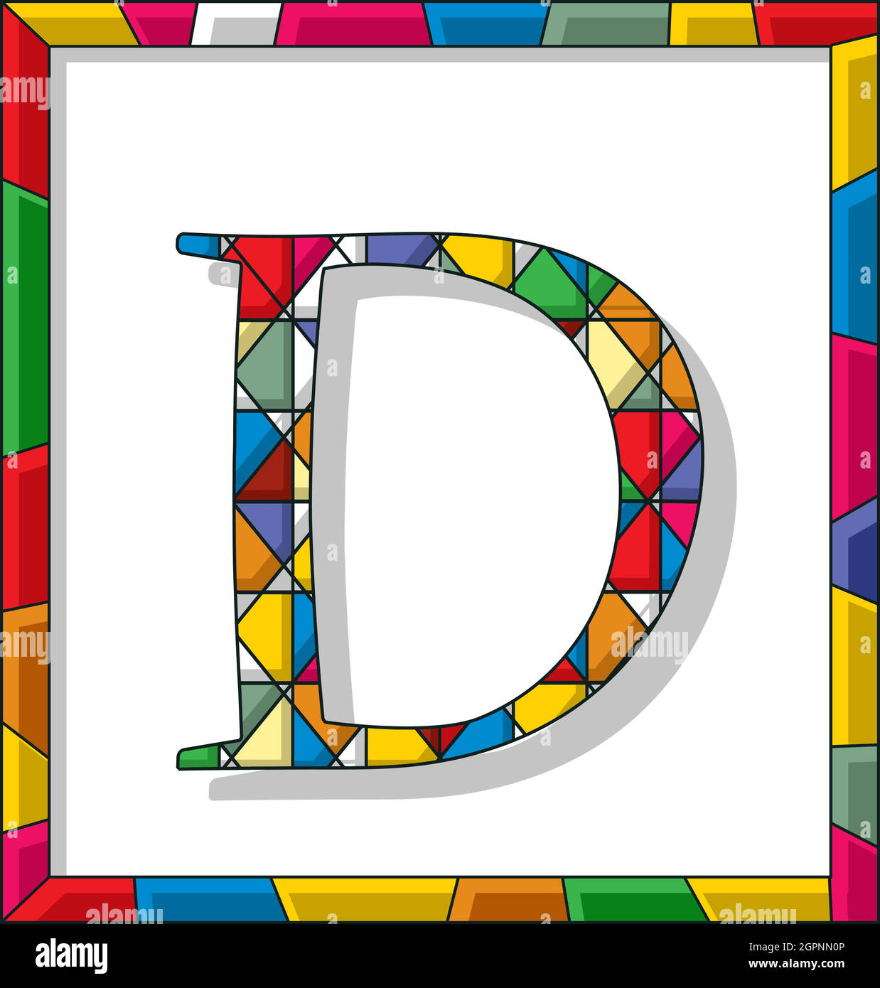 Letter d window Stock Vector Images - Alamy