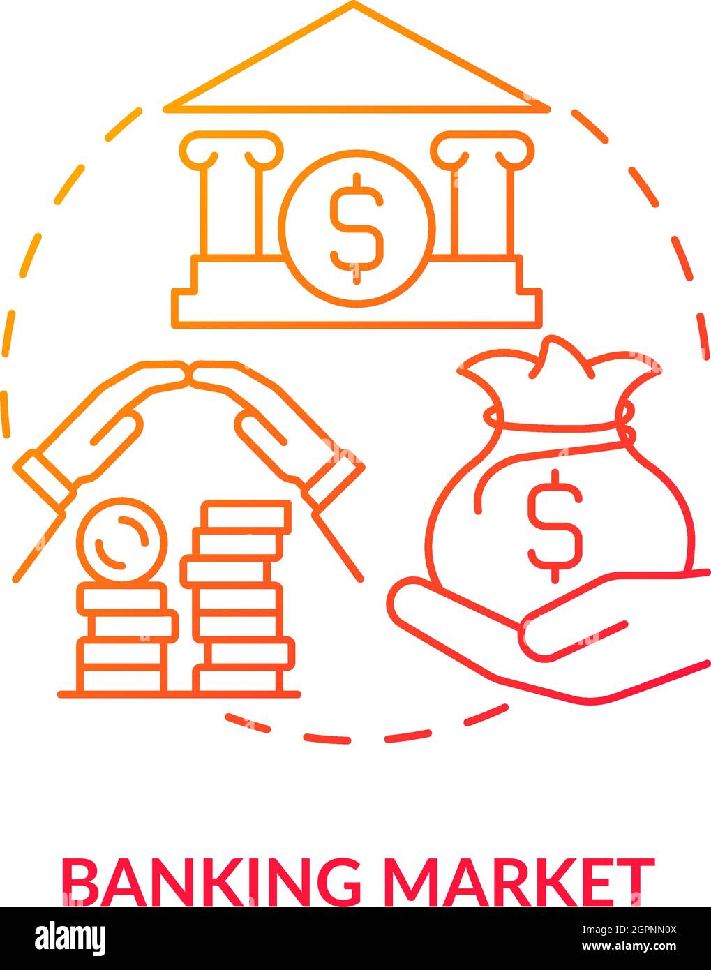 Banking industry concept icon Stock Vector Image & Art - Alamy