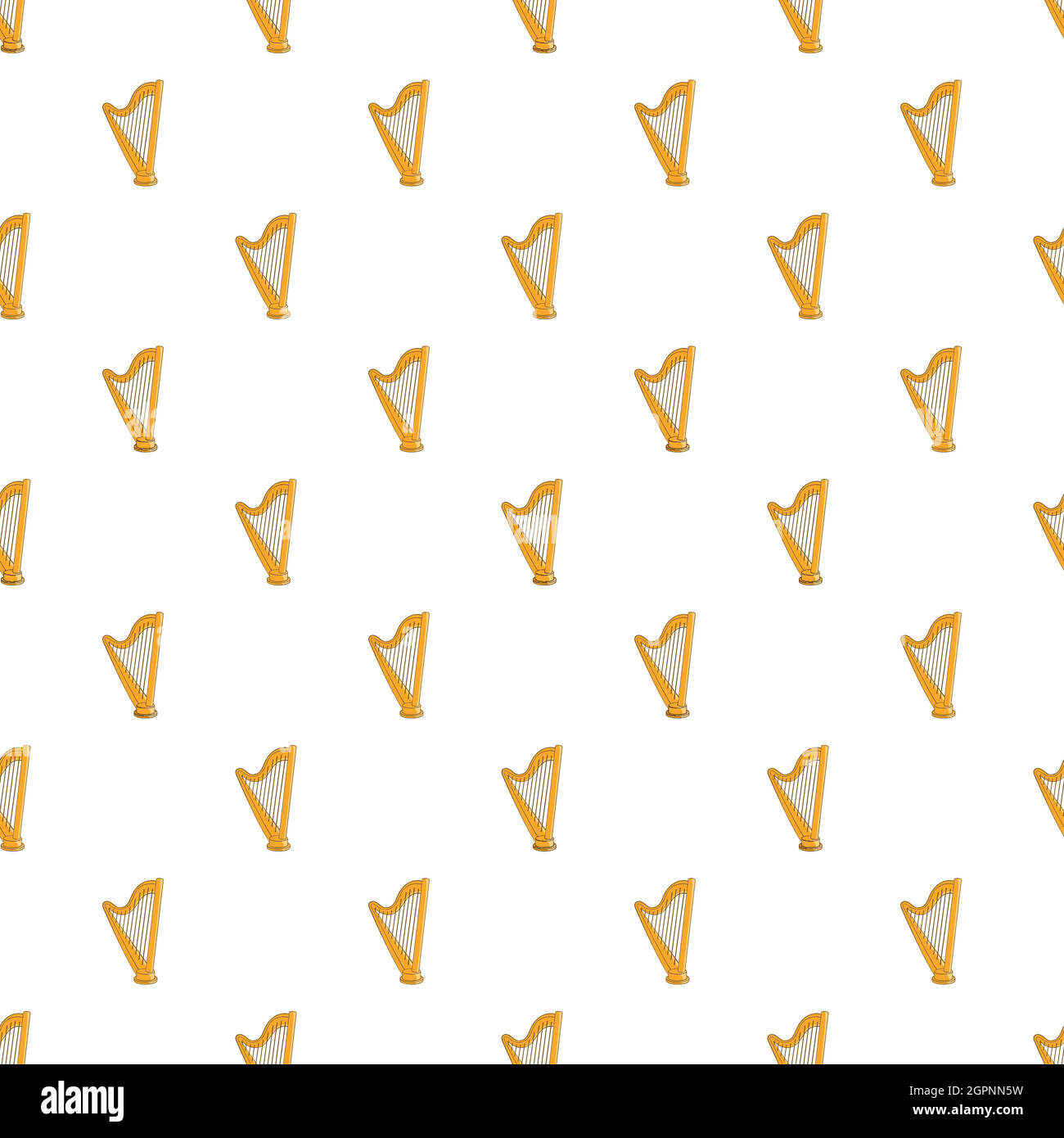 Harp pattern, cartoon style Stock Vector Image & Art - Alamy