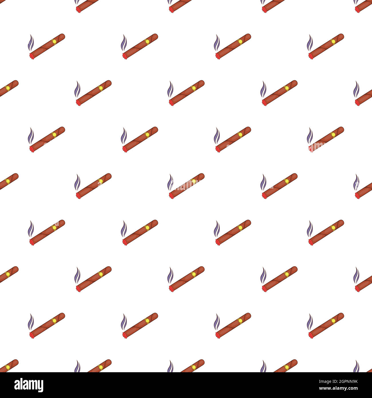 Cigar pattern, cartoon style Stock Vector Image & Art - Alamy