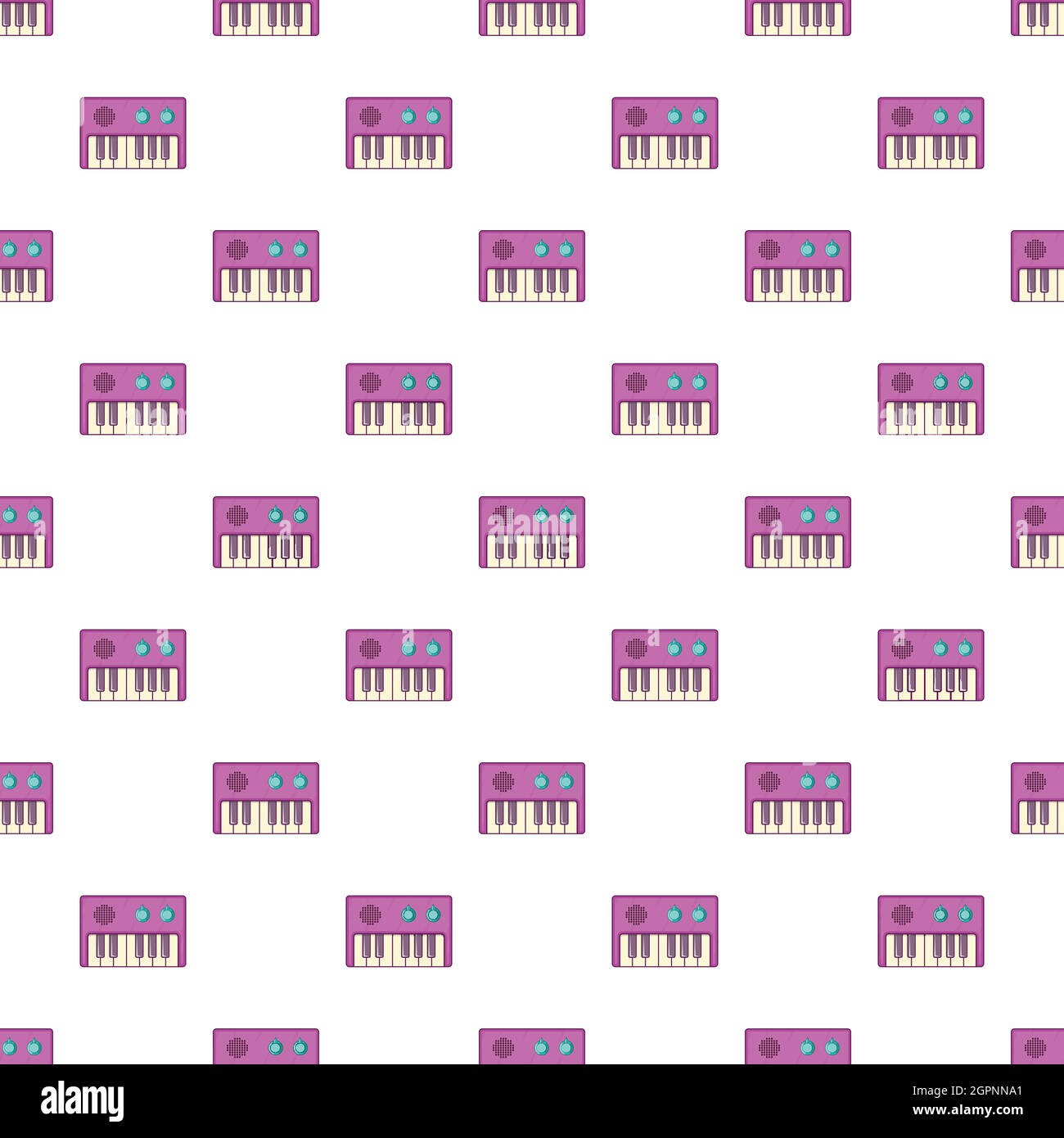 Synthesizer pattern, cartoon style Stock Vector Image & Art - Alamy