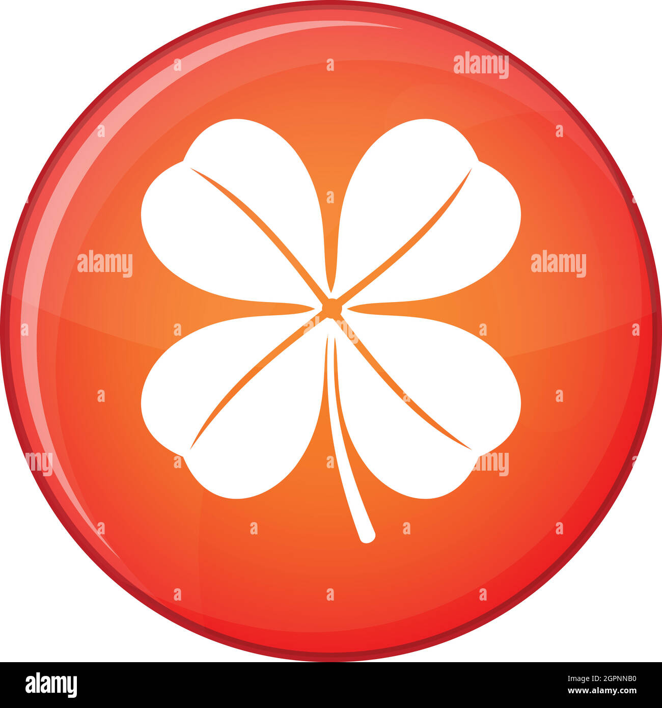 Clover leaf icon, flat style Stock Vector Image & Art - Alamy