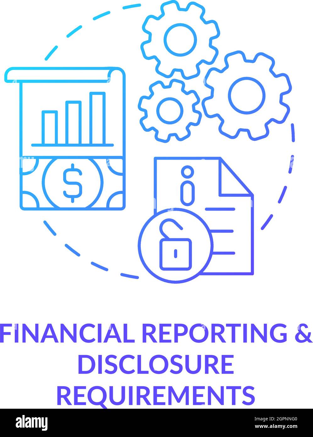 Financial reporting procedure concept icon Stock Vector Image & Art - Alamy