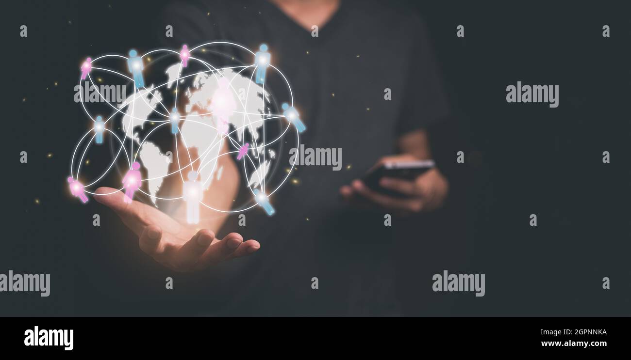 People communicate around the world Stock Photo - Alamy