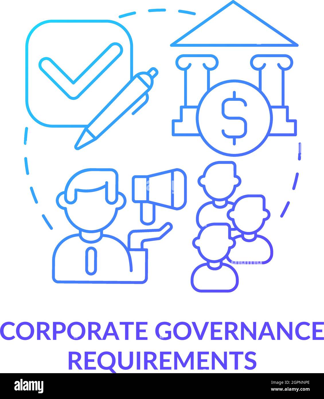 Principles of corporate governance concept icon Stock Vector Image & Art - Alamy