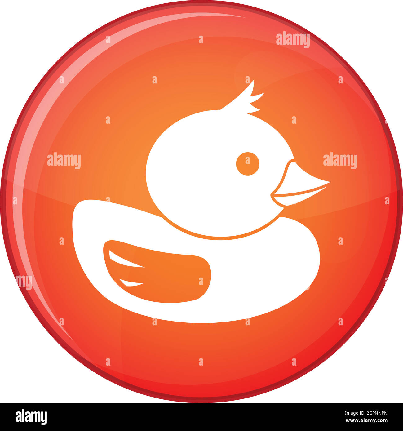 Duck icon, flat style Stock Vector Image & Art - Alamy