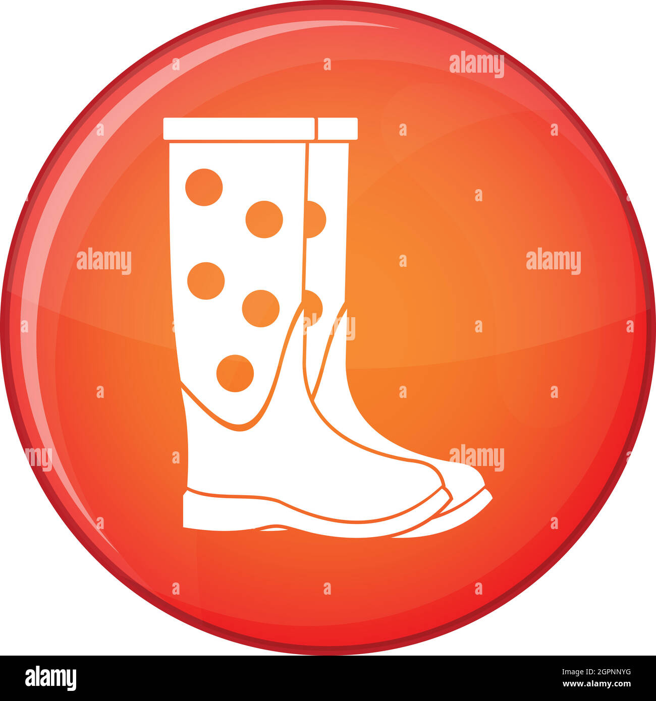 Rubber boots icon, flat style Stock Vector Image & Art - Alamy