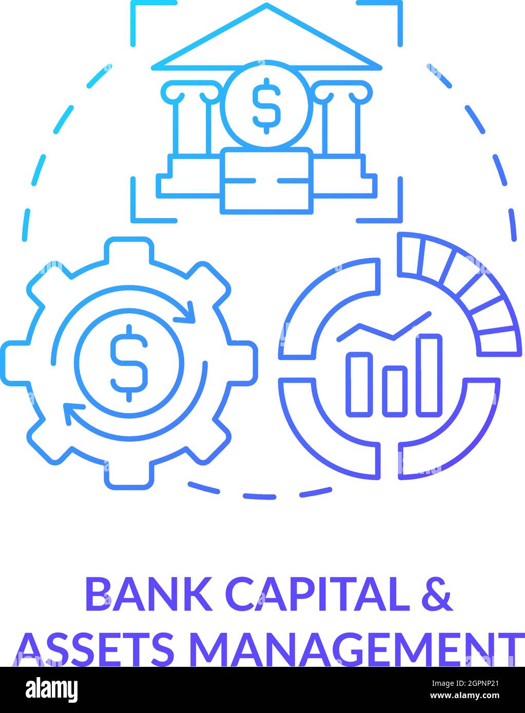 Bank capital and assets regulation concept icon Stock Vector Image ...
