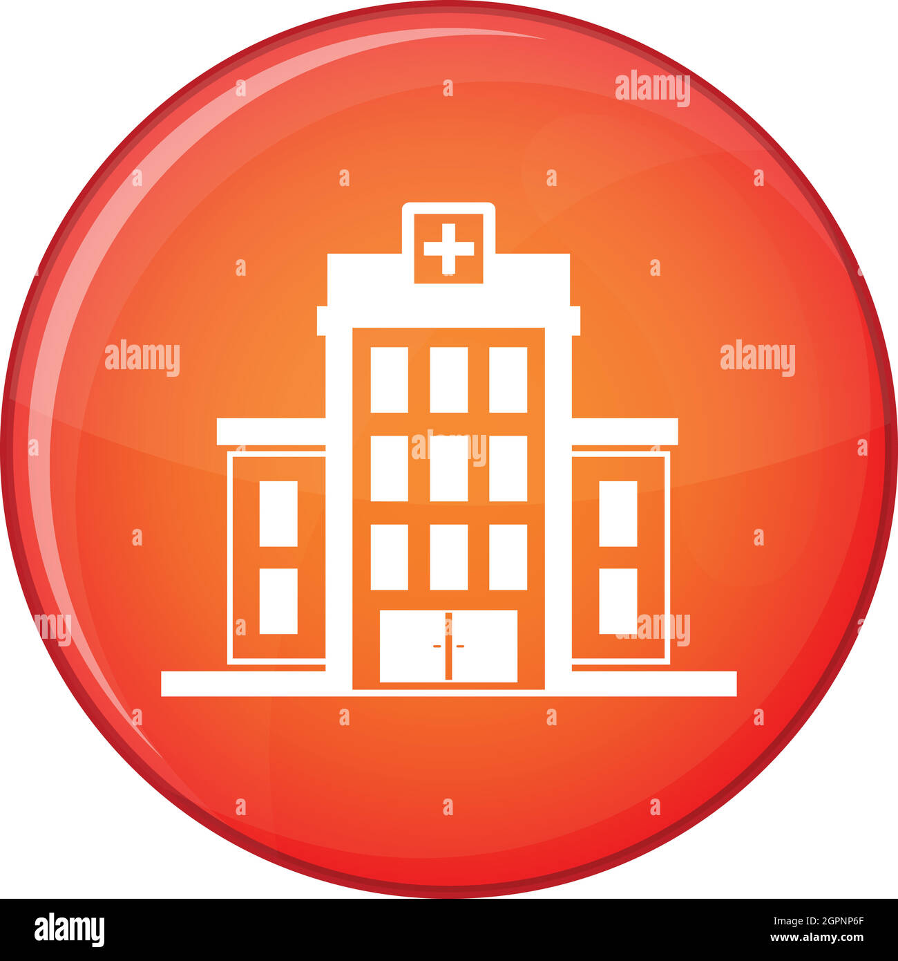 Hospital icon, flat style Stock Vector Image & Art - Alamy