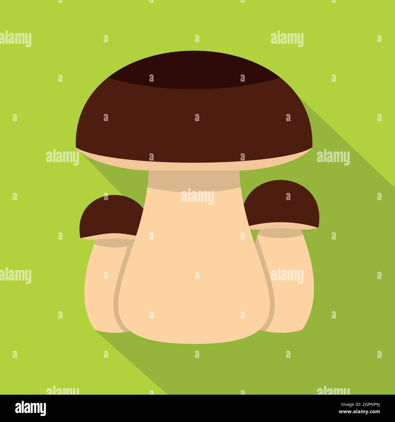 Mushroom icon, flat style Stock Vector Image & Art - Alamy