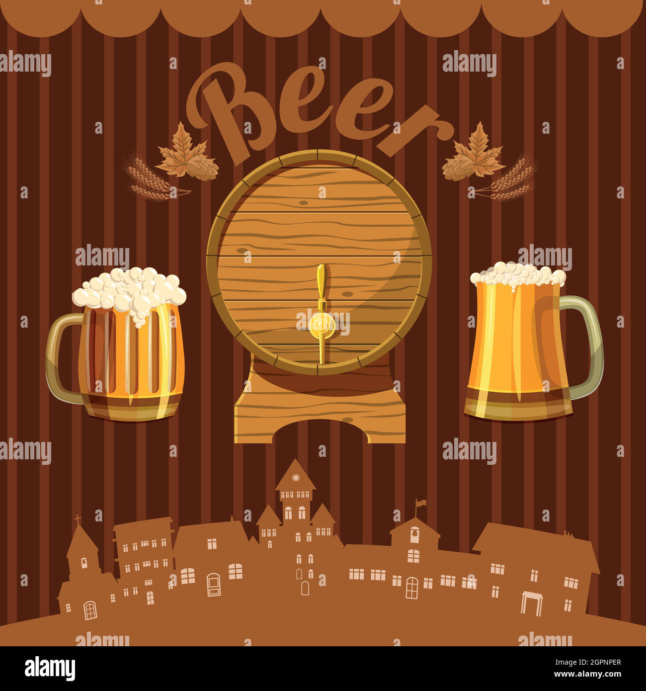 Brewery concept, cartoon style Stock Vector Image & Art - Alamy