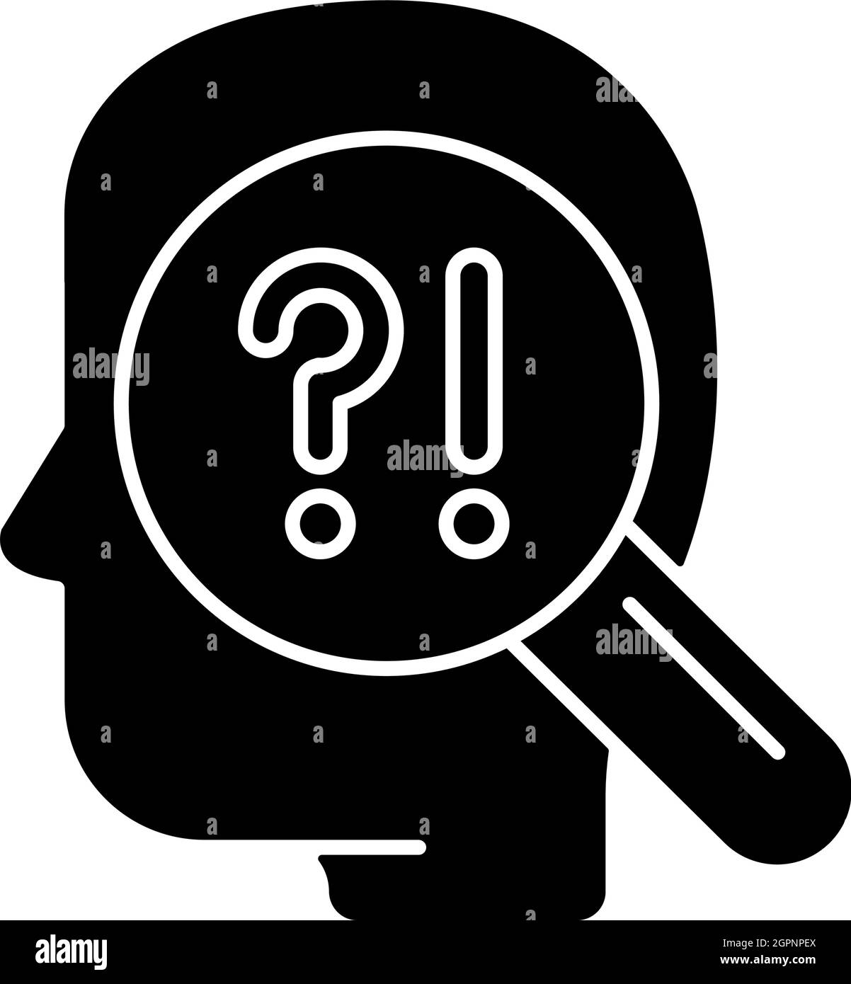 Self monitoring black glyph icon Stock Vector Image & Art - Alamy