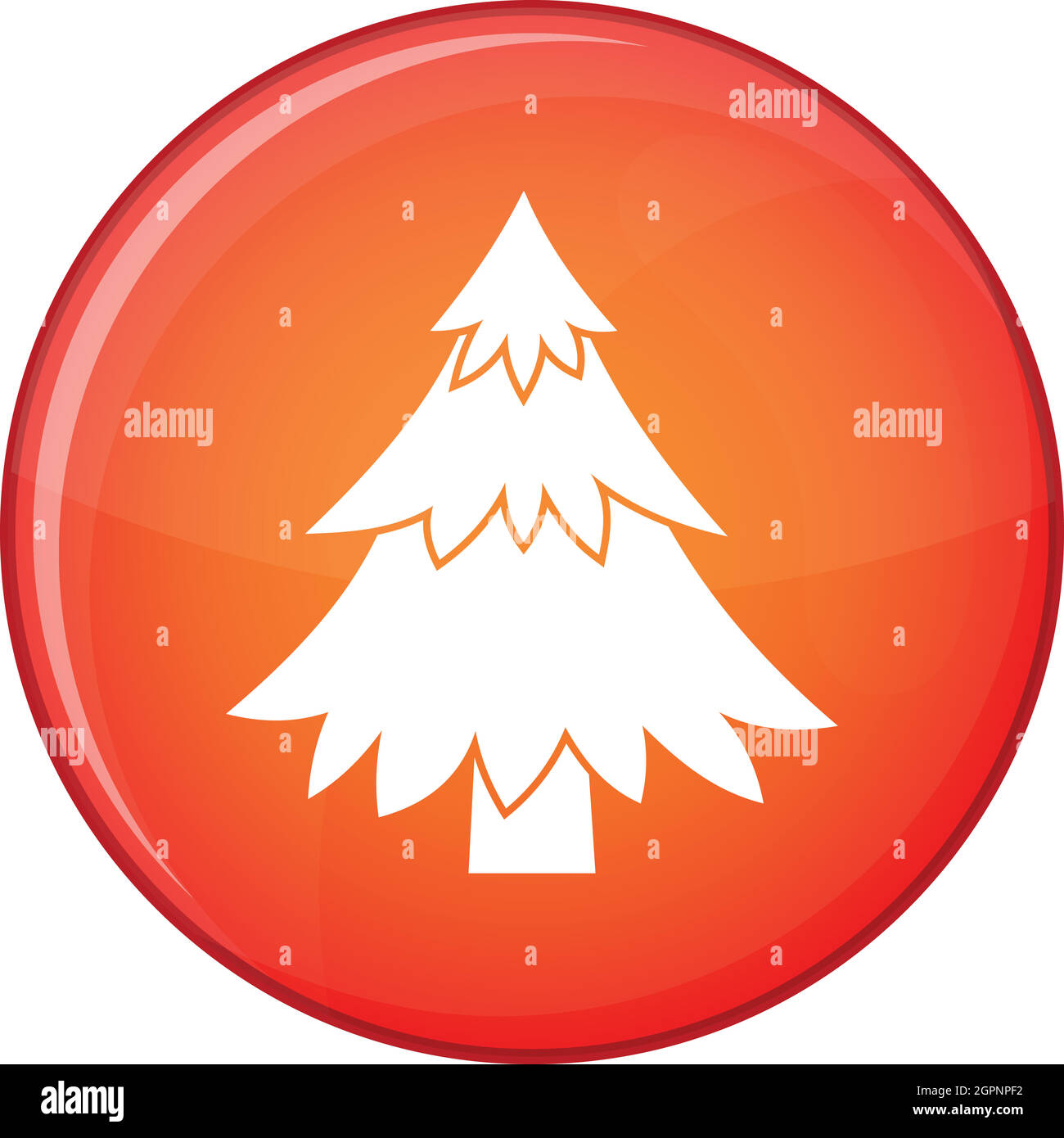 Beautiful winter forest coniferous Stock Vector Images - Alamy