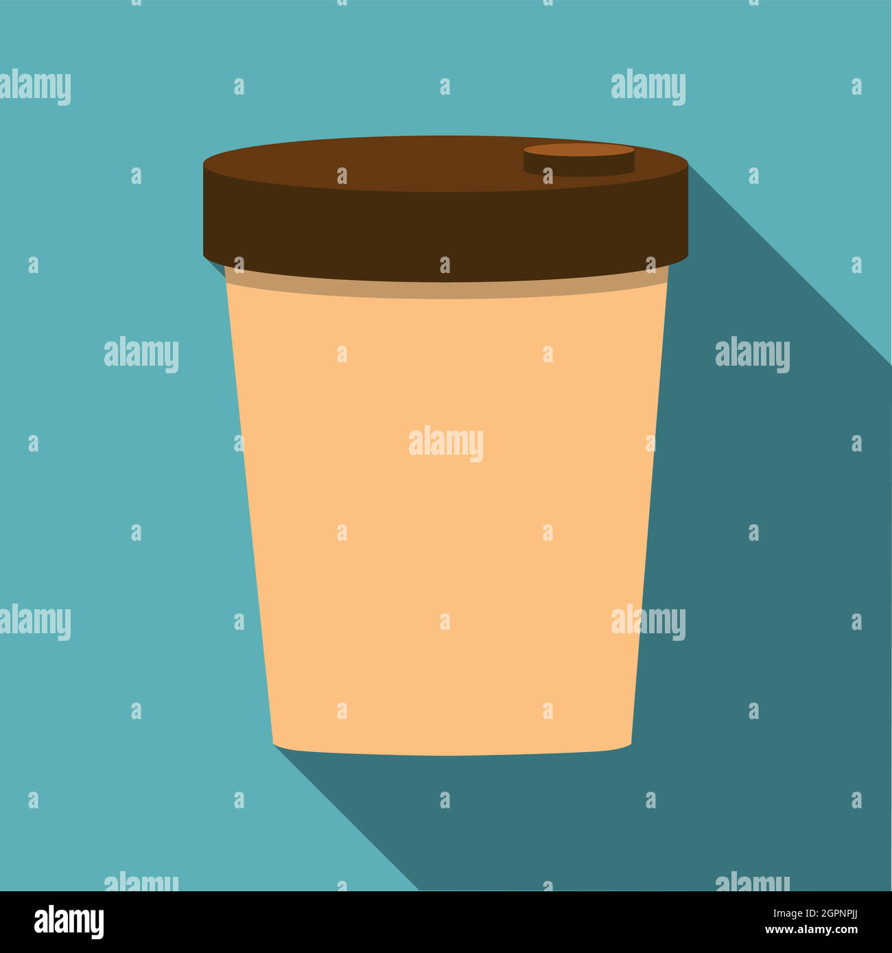 Paper glass icon, flat style Stock Vector Image & Art - Alamy