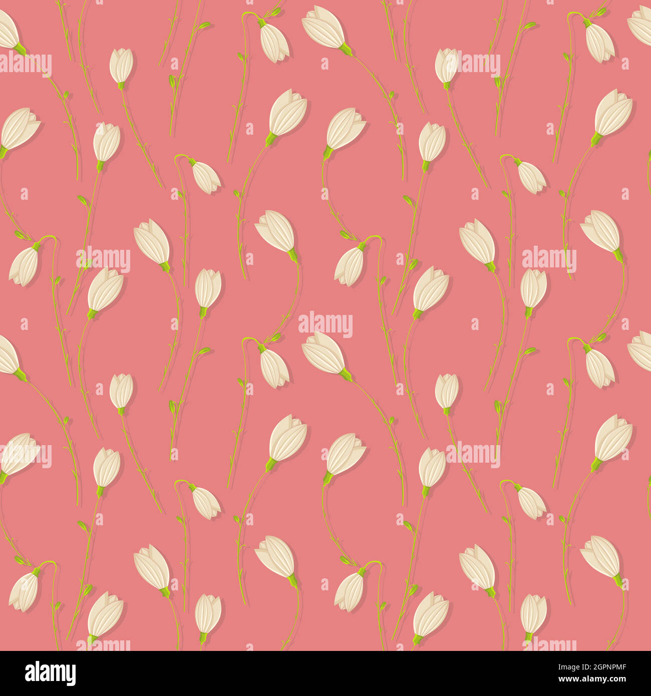 Snowdrop wallpaper Stock Vector Images - Alamy