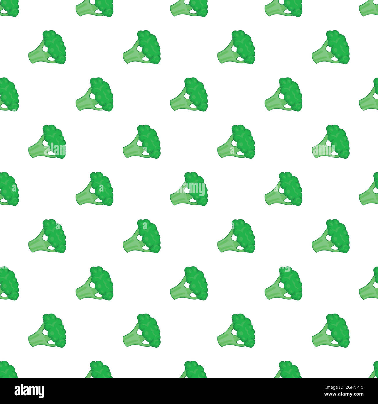 Broccoli pattern, cartoon style Stock Vector Image & Art - Alamy