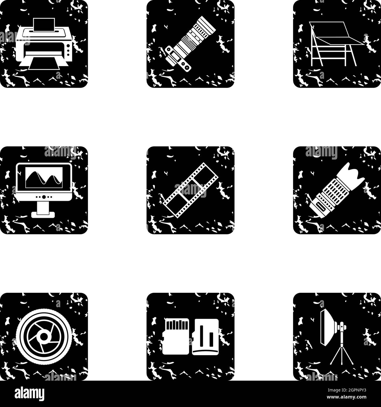 Old photography studio Stock Vector Images - Alamy