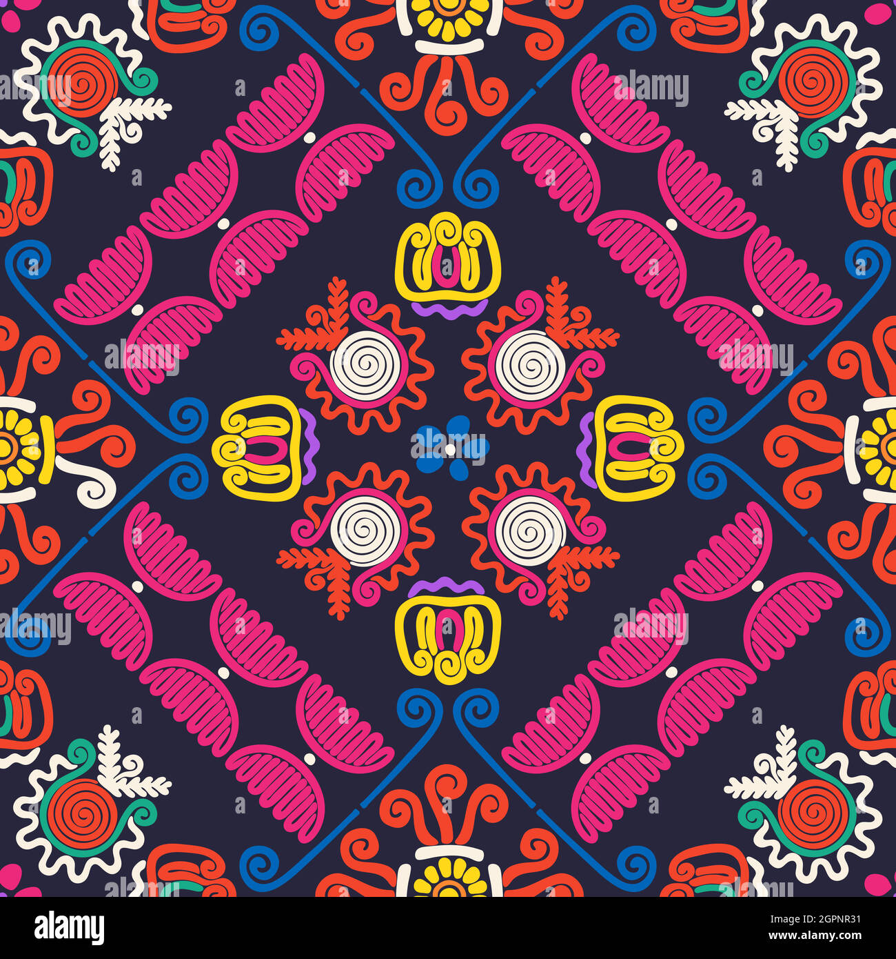 Hungarian embroidery pattern 75 Stock Vector Image & Art - Alamy