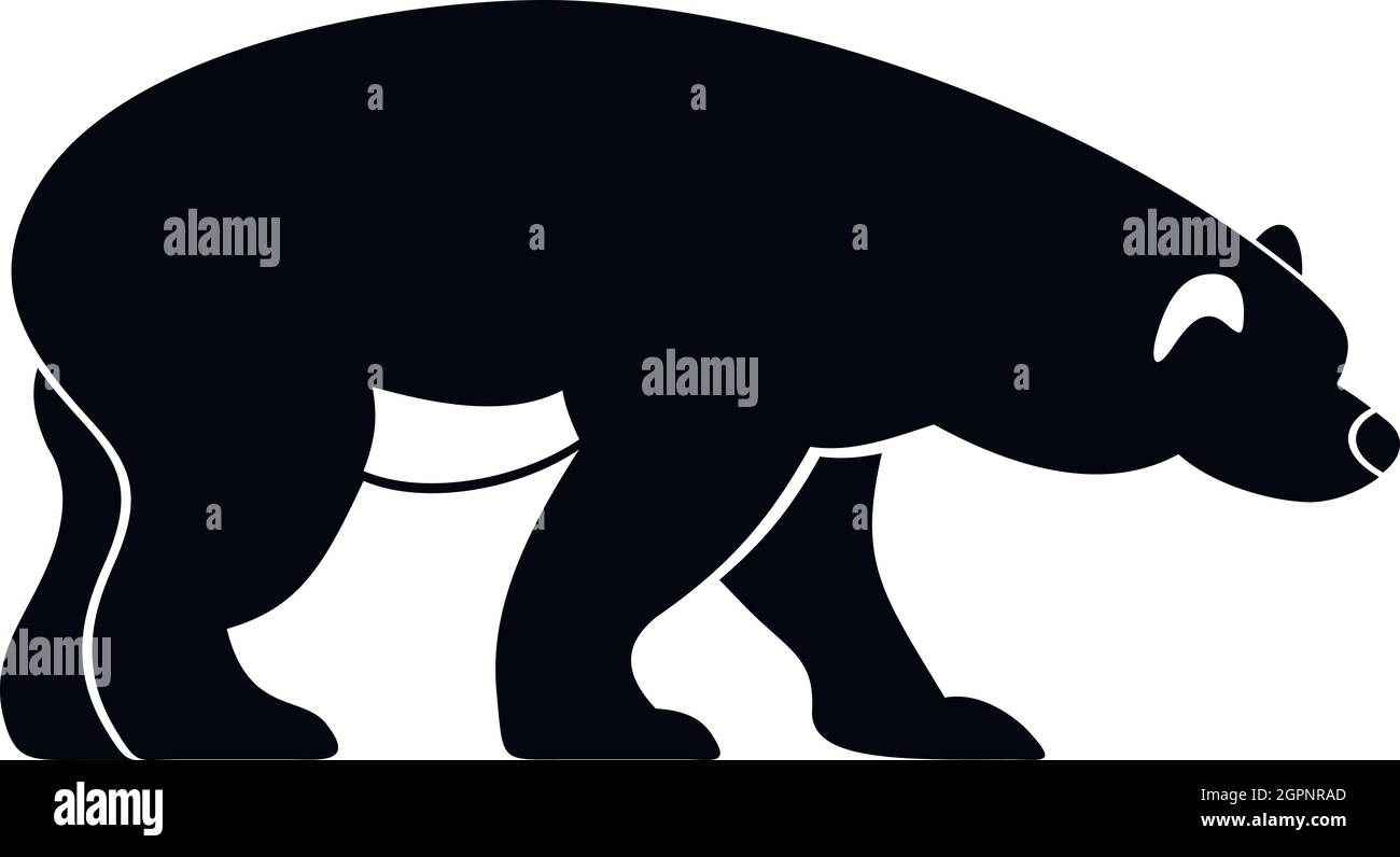 Bear icon, simple style Stock Vector Image & Art - Alamy