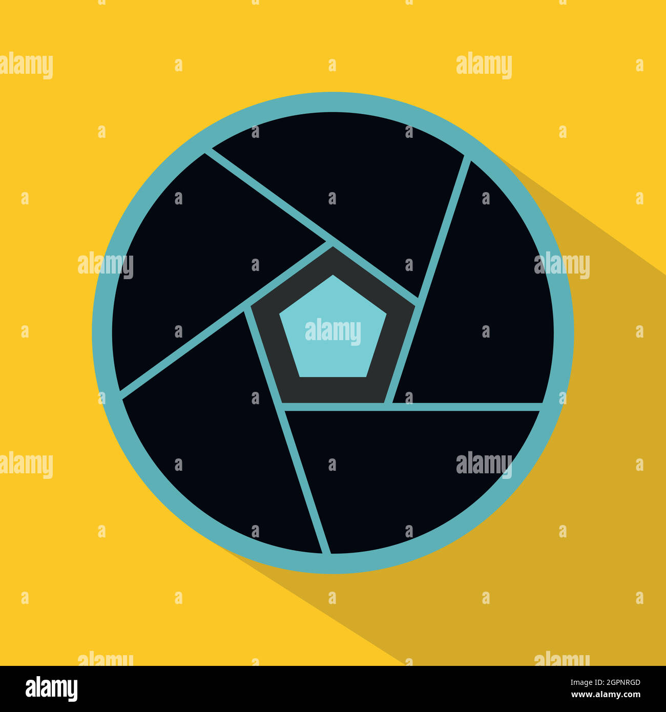 Flat camera lens logo Stock Vector Images - Alamy