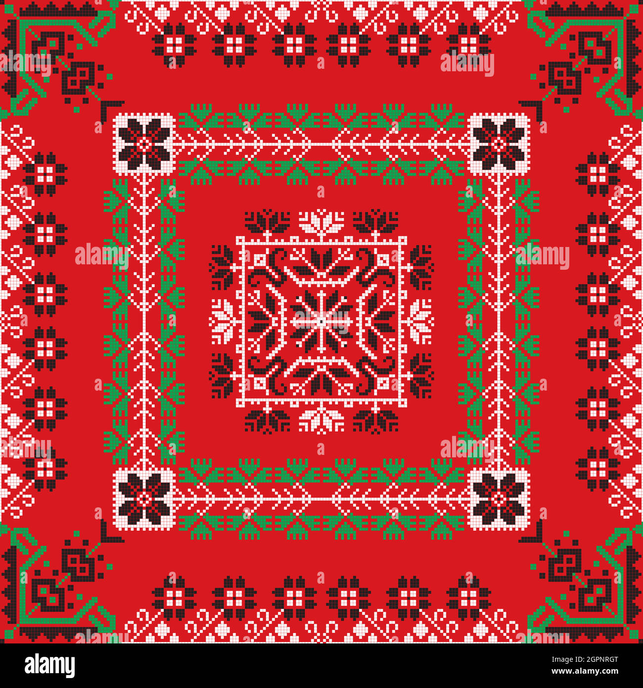 Romanian traditional pattern 195 Stock Vector Image & Art - Alamy