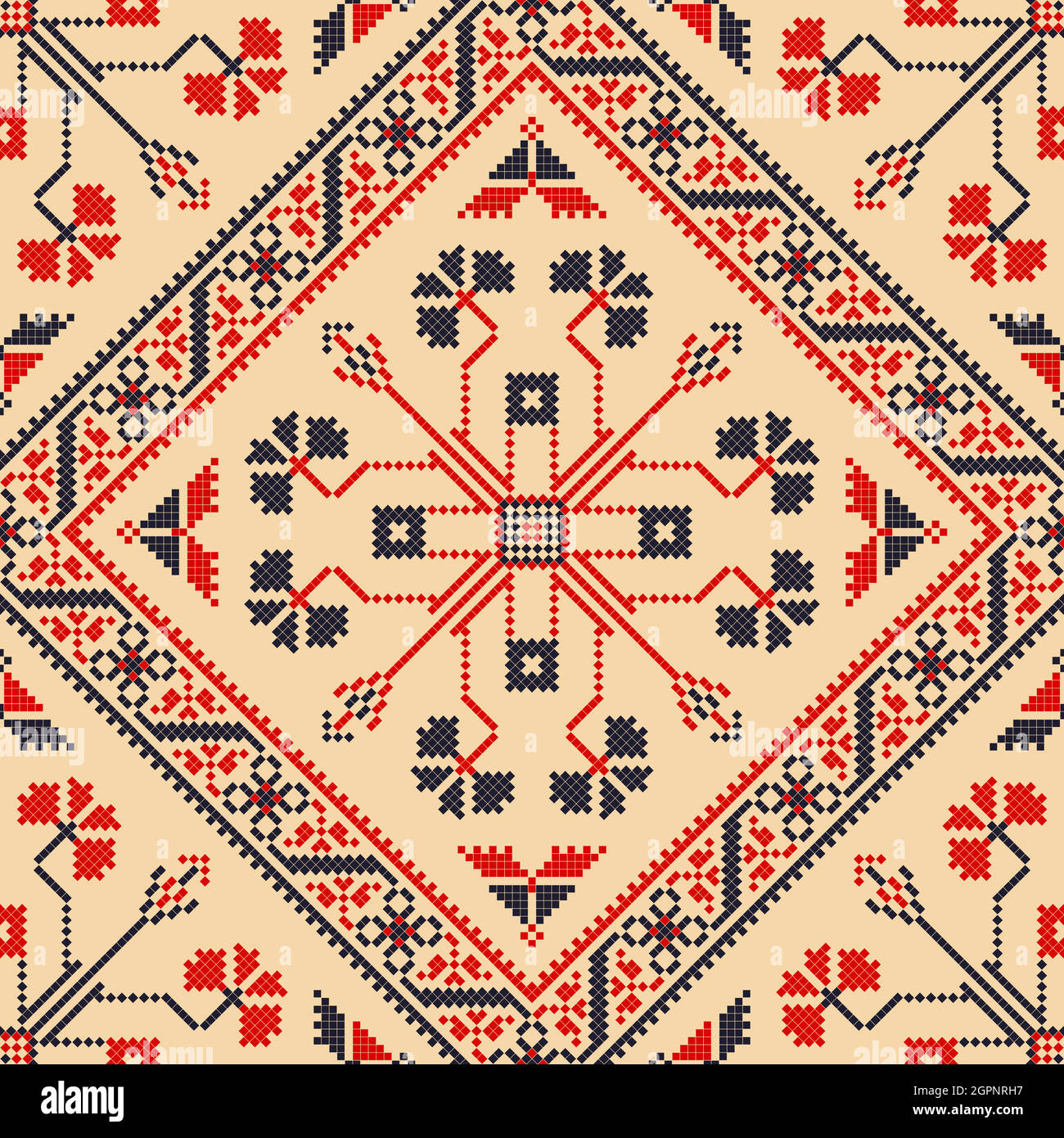 Romanian traditional pattern 138 Stock Vector Image & Art - Alamy