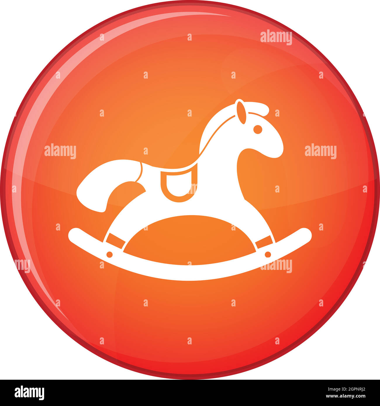 Riding rocking horse Stock Vector Images - Alamy