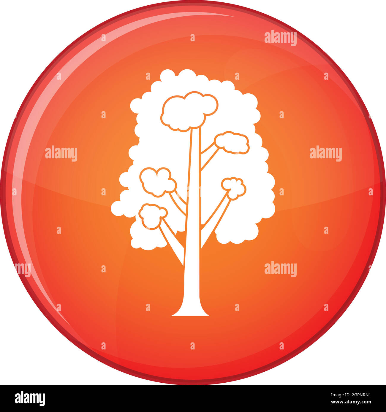 Tree icon, flat style Stock Vector Image & Art - Alamy