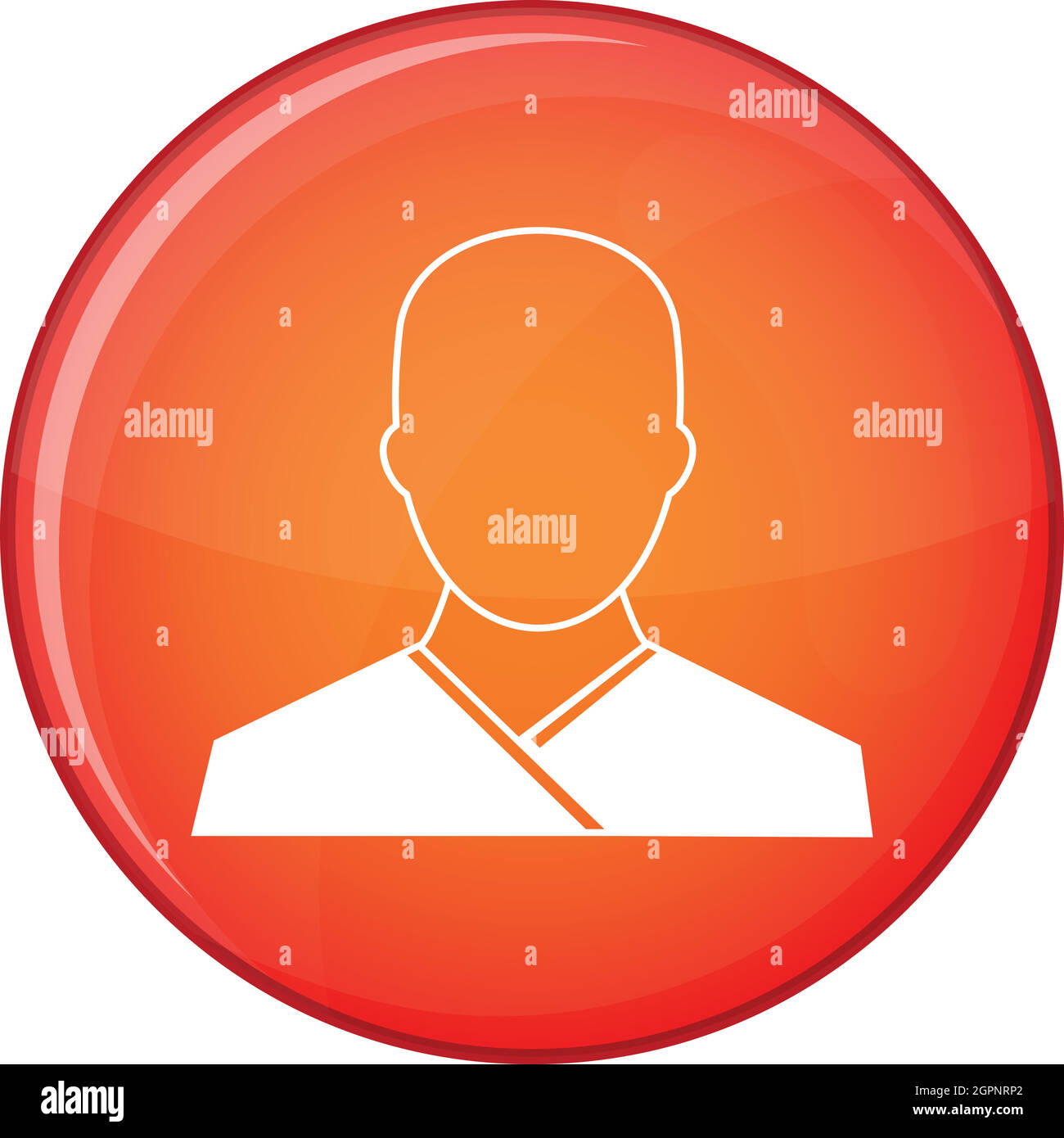 Buddhist monk icon, flat style Stock Vector Image & Art - Alamy