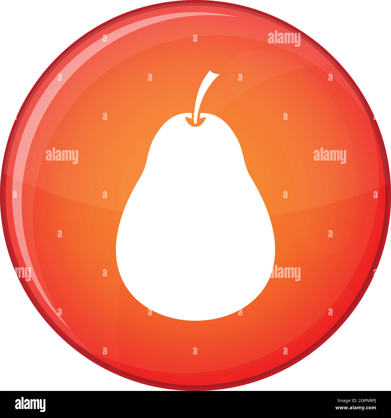 Sliced pear fruit Stock Vector Images - Alamy