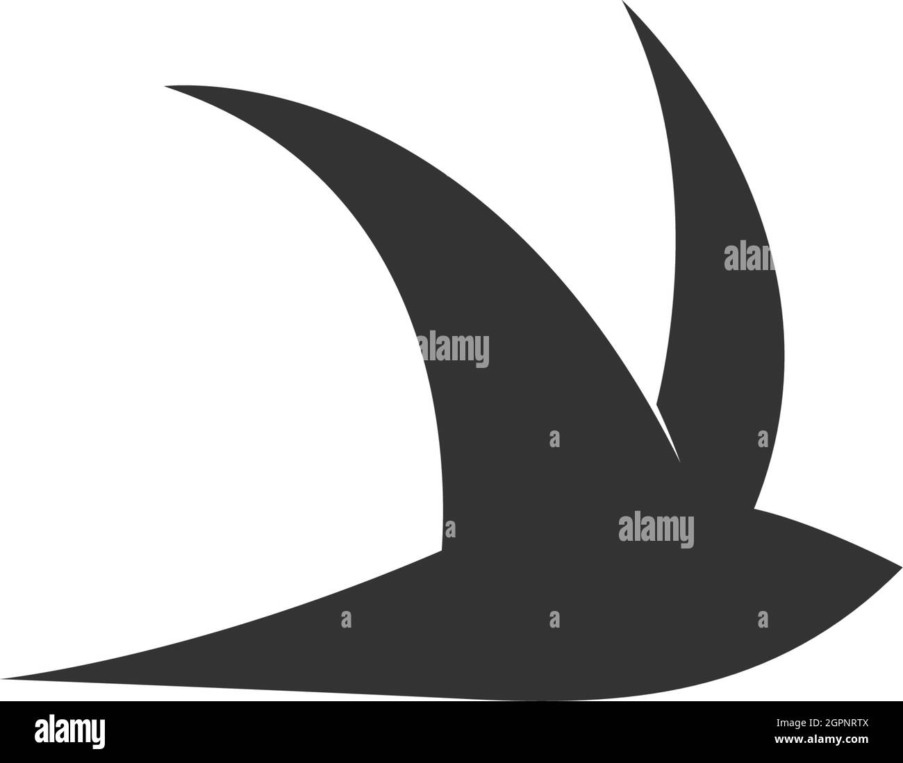 Simple Design of Swift Bird logo icon template vector illustration ...
