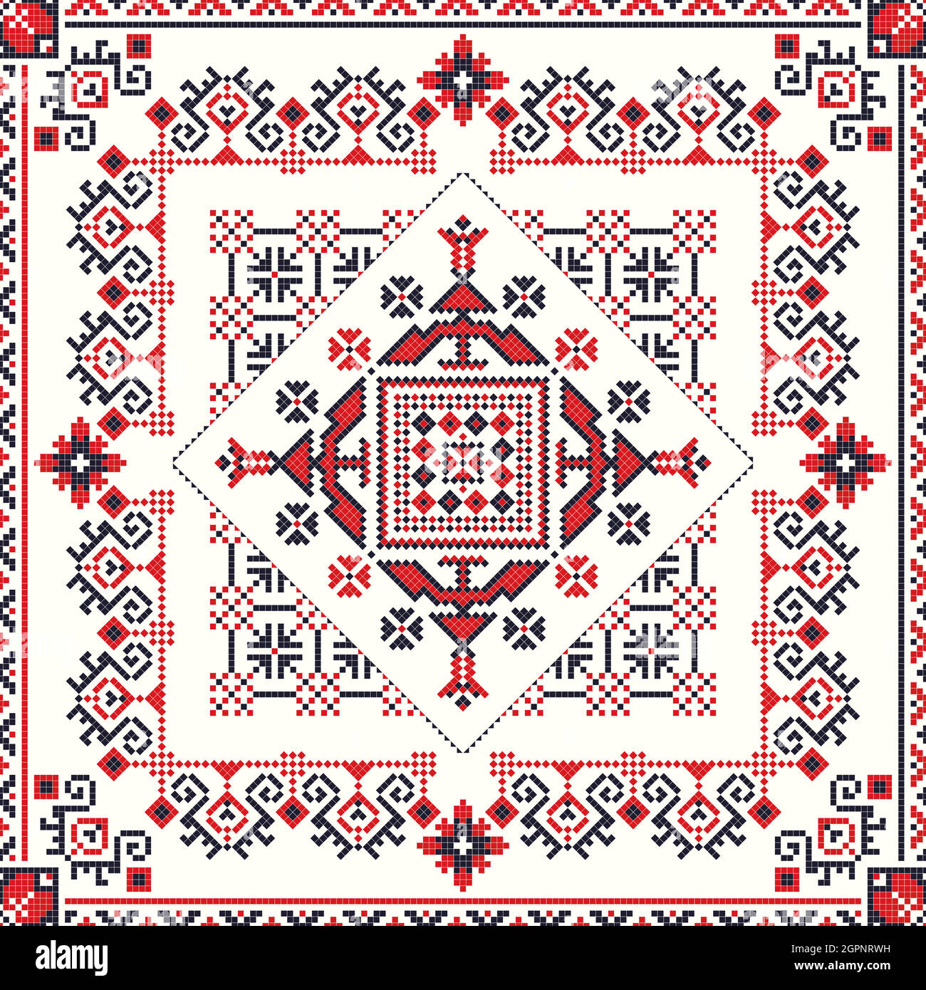 Romanian traditional pattern 93 Stock Vector Image & Art - Alamy