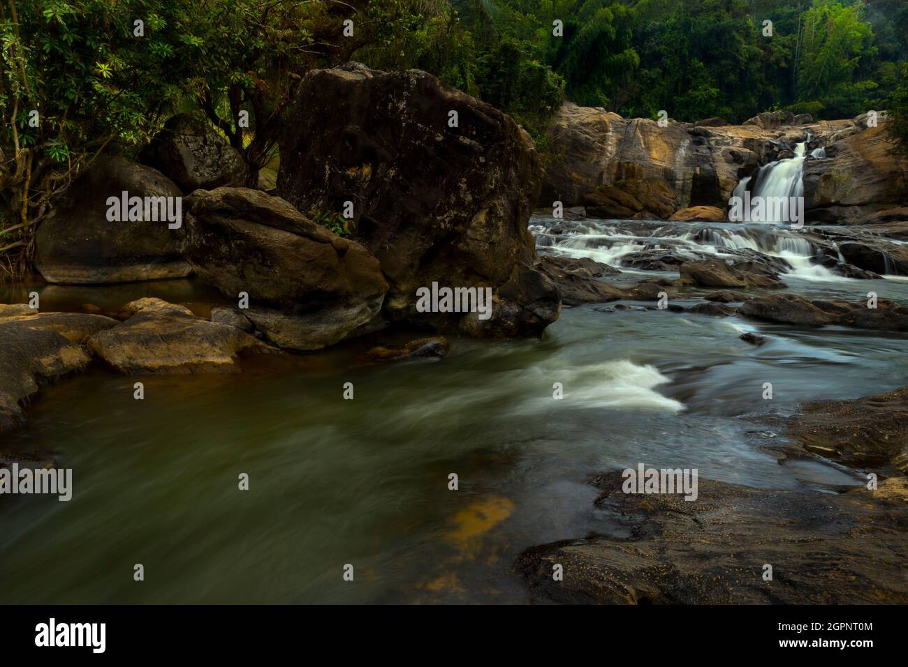 The water running landscape Stock Photo - Alamy