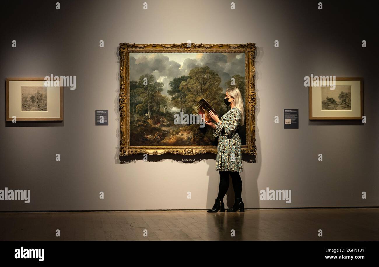 Millie Carroll with Thomas Gainsborough's recently conserved ...