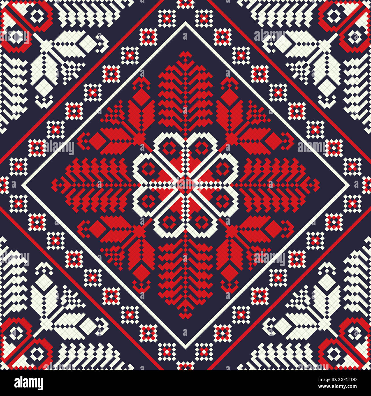 Romanian traditional pattern 22 Stock Vector Image & Art - Alamy