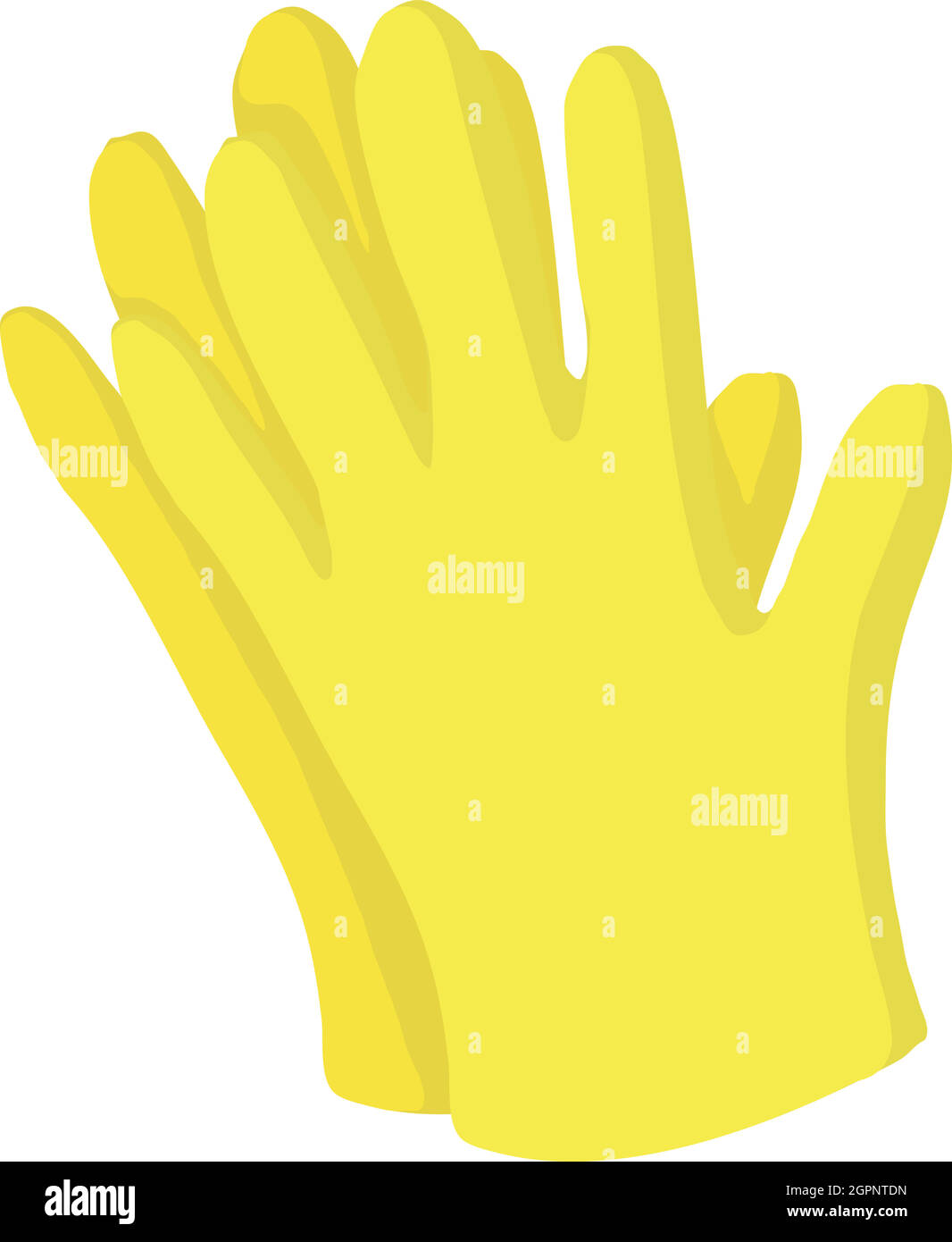 Yellow Cartoon Gloves