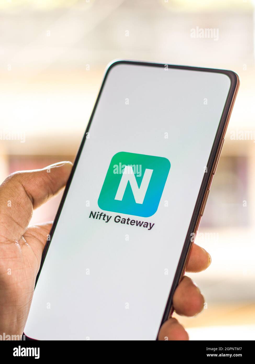West Bangal, India - September 28, 2021 : Nifty Gateway logo on phone ...