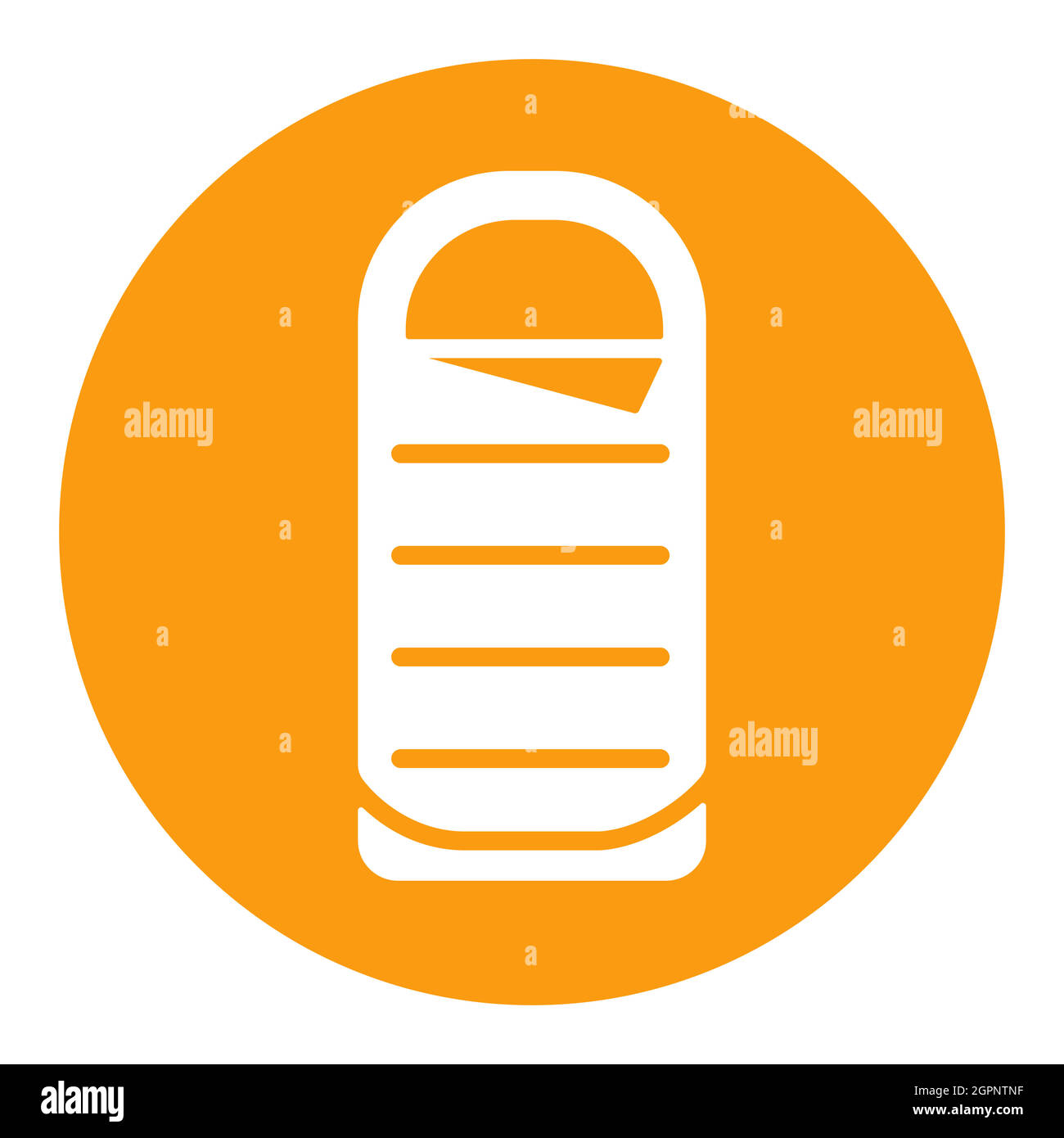 Travel sleeping bag icon Cut Out Stock Images & Pictures - Alamy
