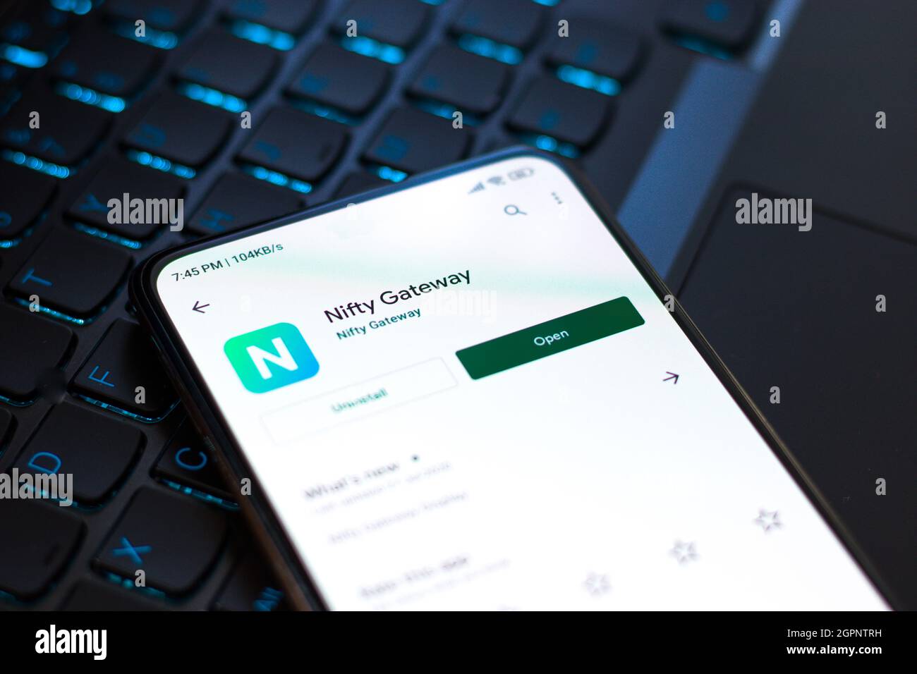 West Bangal, India - September 28, 2021 : Nifty Gateway logo on phone ...