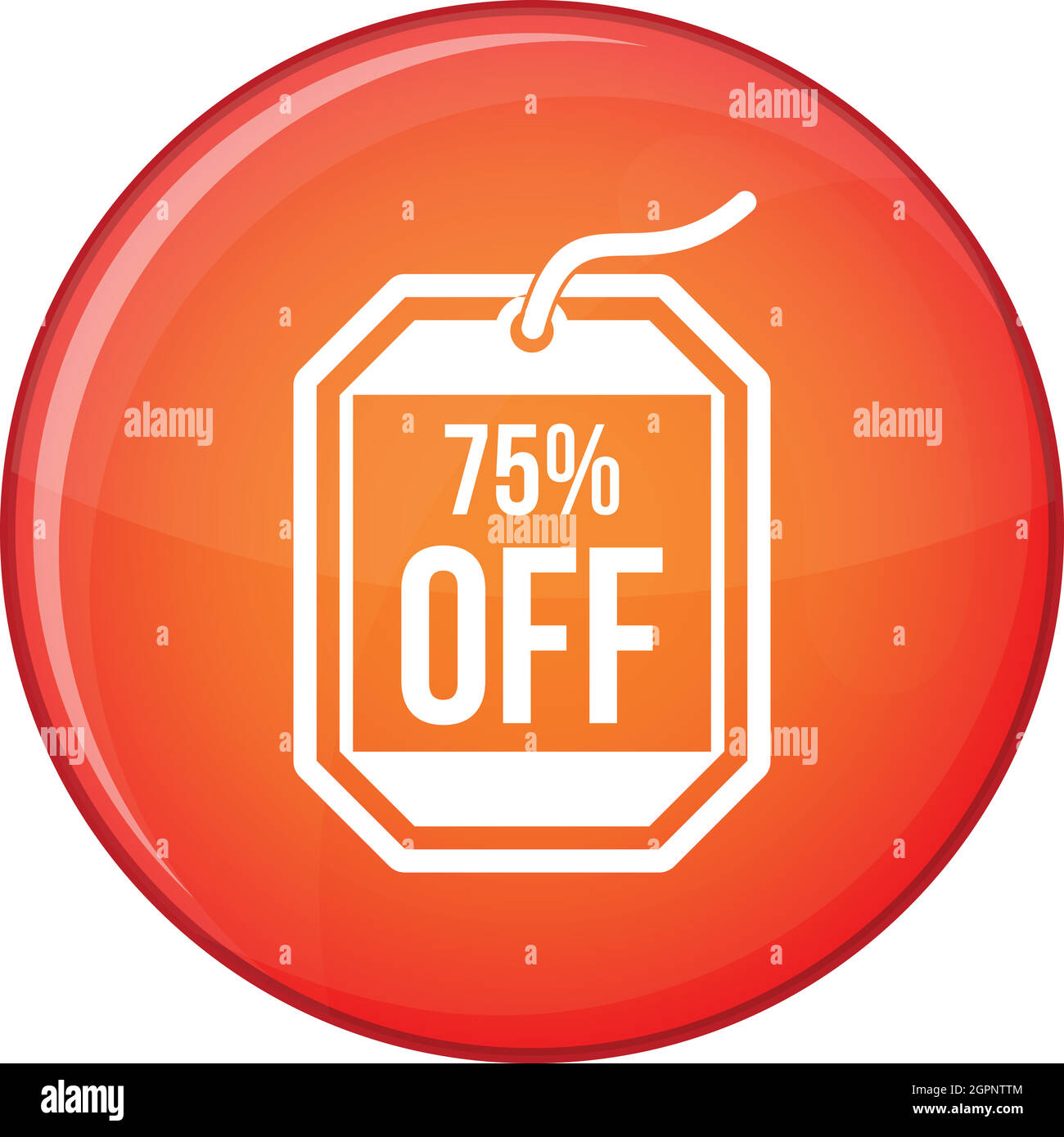 75 percent discount icon Stock Vector Images - Alamy