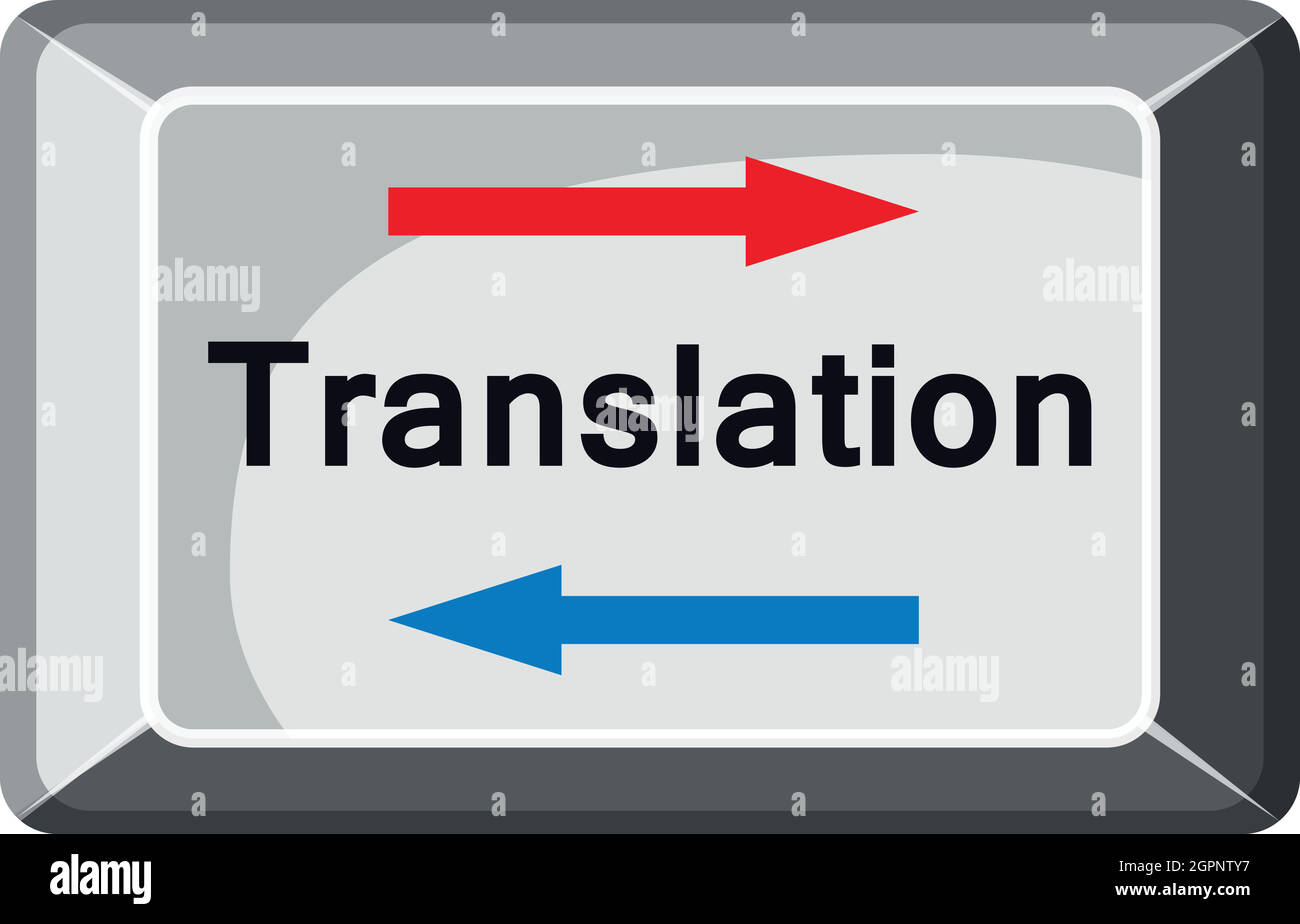 Translate button icon, cartoon style Stock Vector Image & Art - Alamy