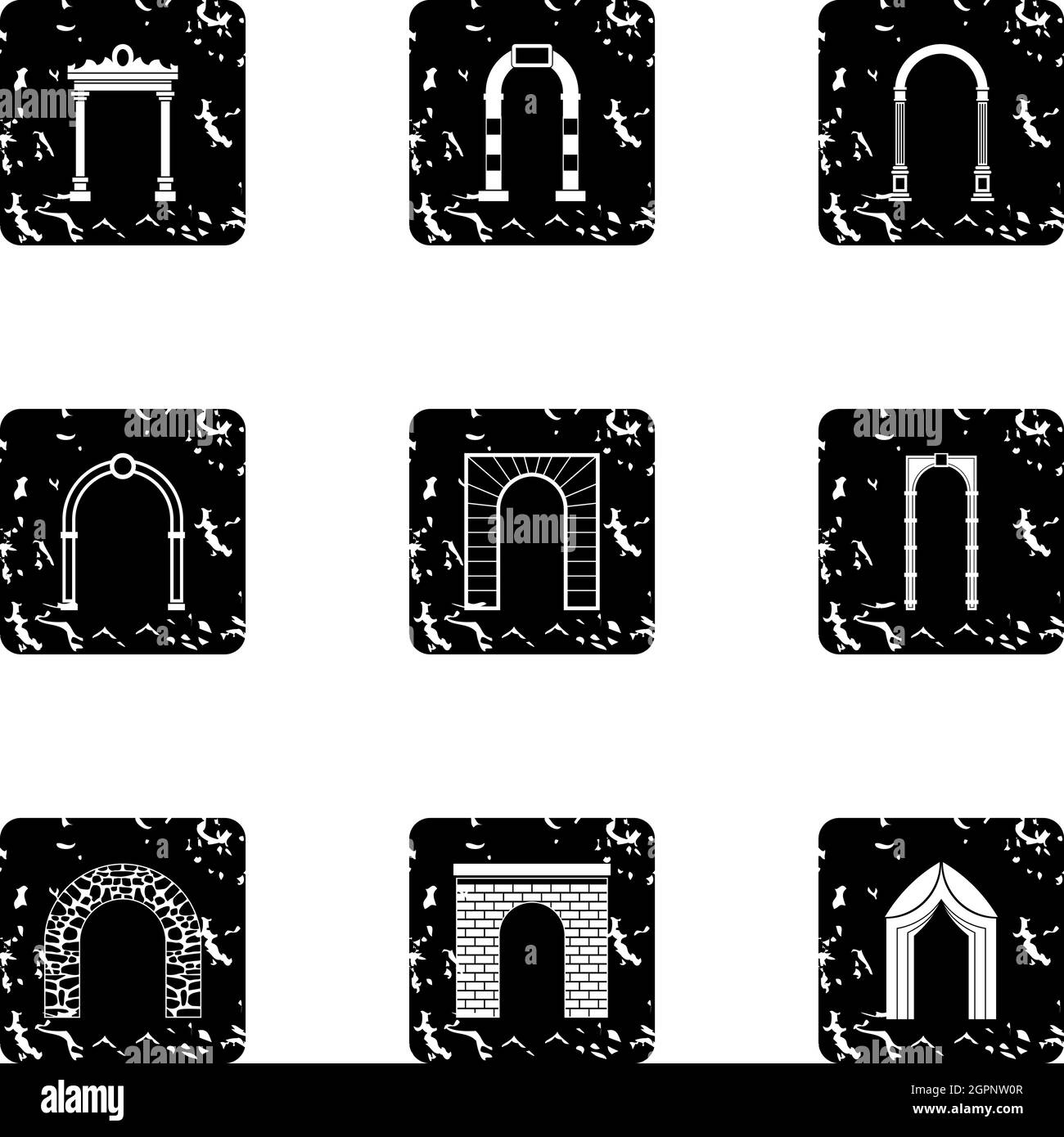 Rectangular arch Black and White Stock Photos & Images - Alamy