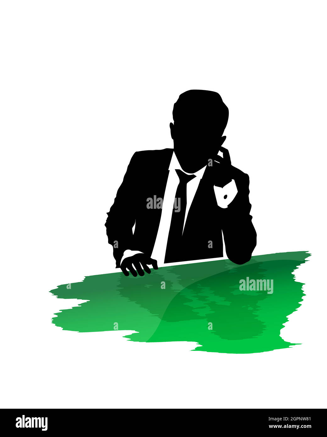 Suit man calling Stock Vector Image & Art - Alamy