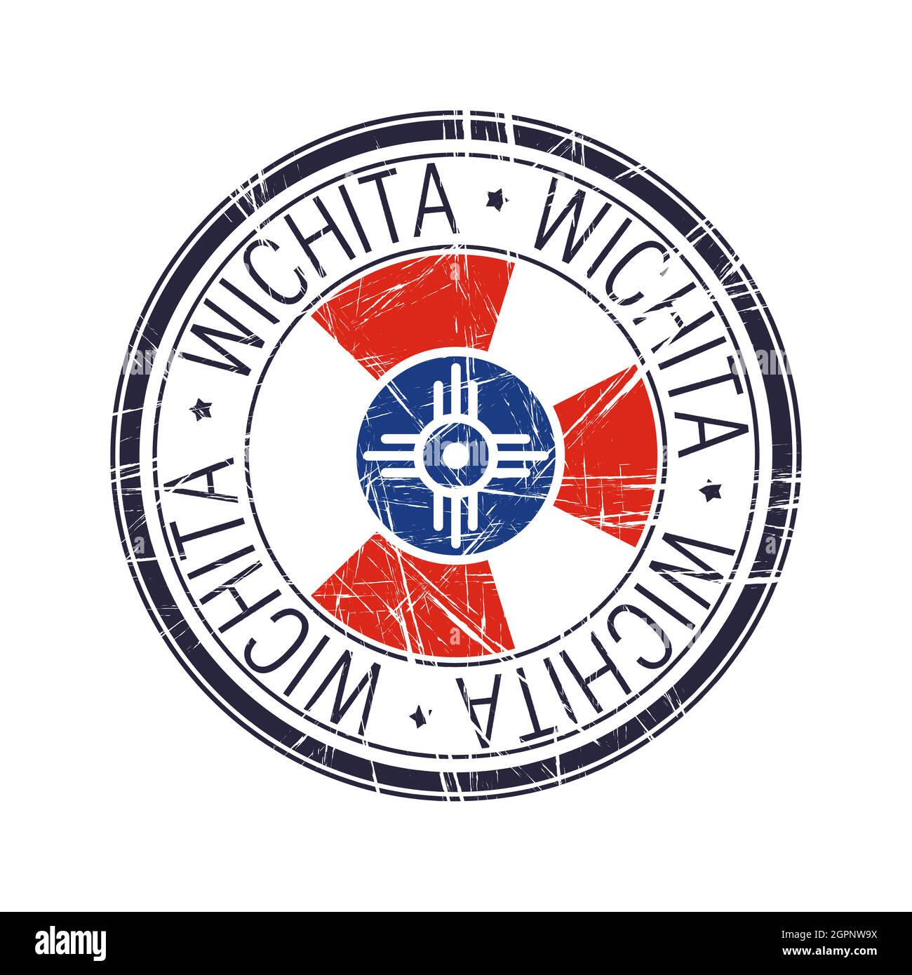 City of Wichita, Kansas vector stamp Stock Vector Image & Art - Alamy