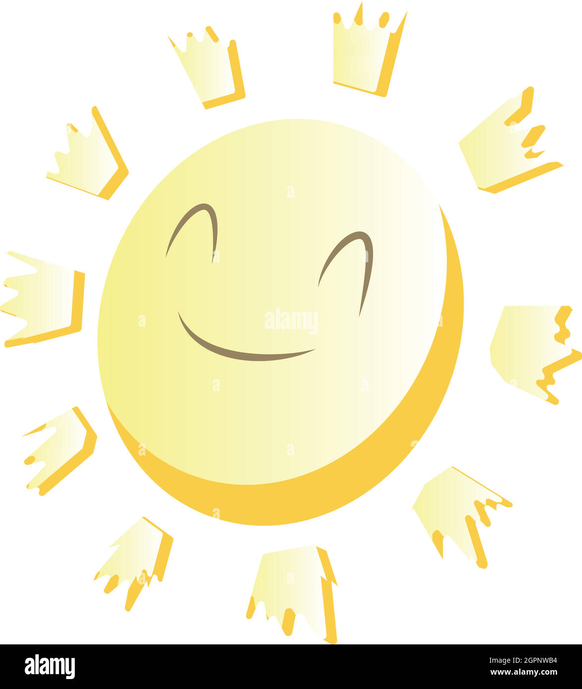 Sun icon, cartoon style Stock Vector Image & Art - Alamy