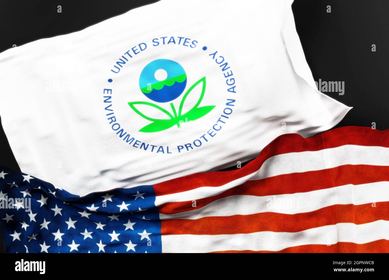 Flag of the United States Environmental Protection Agency along with a ...