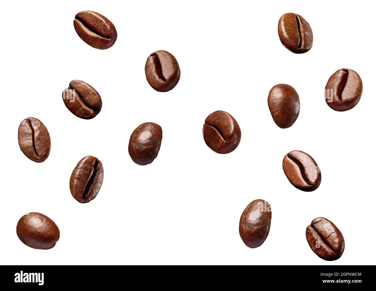 coffee bean brown roasted caffeine espresso seed Stock Photo - Alamy