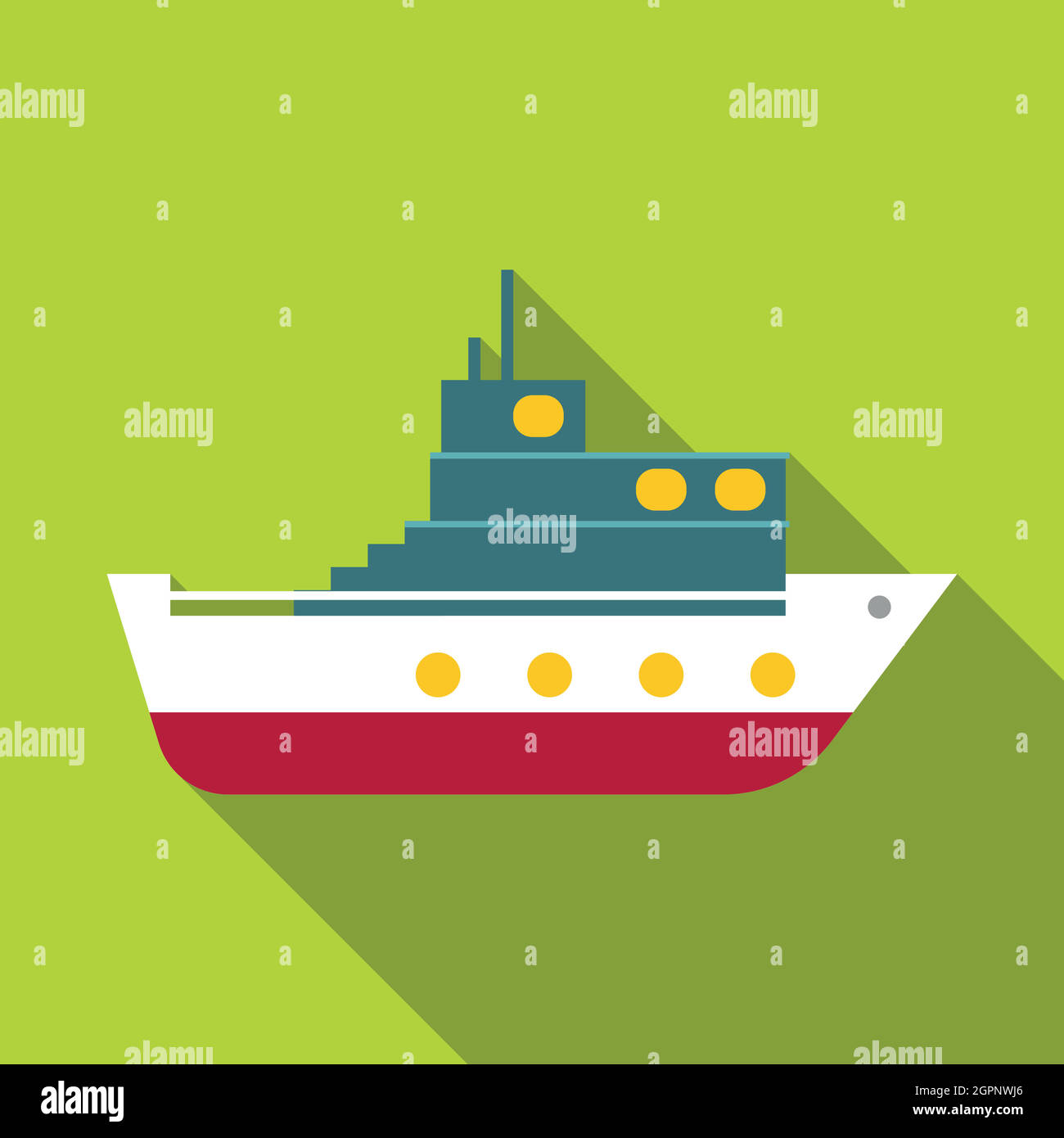 Ship icon, flat style Stock Vector Image & Art - Alamy
